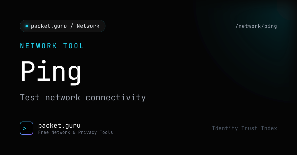 Online Ping Test (ICMP) - Check Latency & Packet Loss | packet.guru