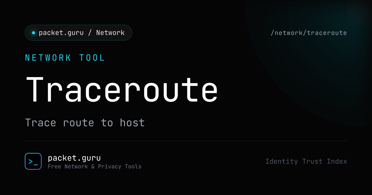 Traceroute Visualizer - Map Network Hops & Latency | packet.guru